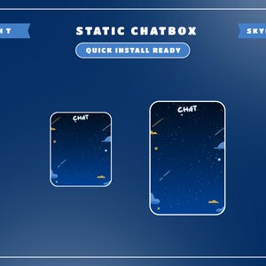 Night Skylight Animated Overlay Package | Galaxy Theme | Vtuber Overlay | Panel | Transition ...