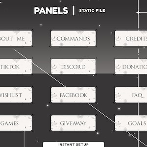 Celestial Ivory Animated Overlay Package, Celestial Theme, Minimalist ...