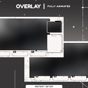 Celestial Ivory Animated Overlay Package, Celestial Theme, Minimalist ...
