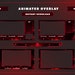 Blaze Blend Animated Stream Overlay Package for Twitch, Youtube, Kick, Black Fire Overlay ...