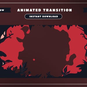 Shadow Cave Animated Overlay Package, Dark Forest Theme Stream Overlay ...