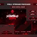 Blaze Blend Animated Stream Overlay Package for Twitch, Youtube, Kick, Black Fire Overlay ...