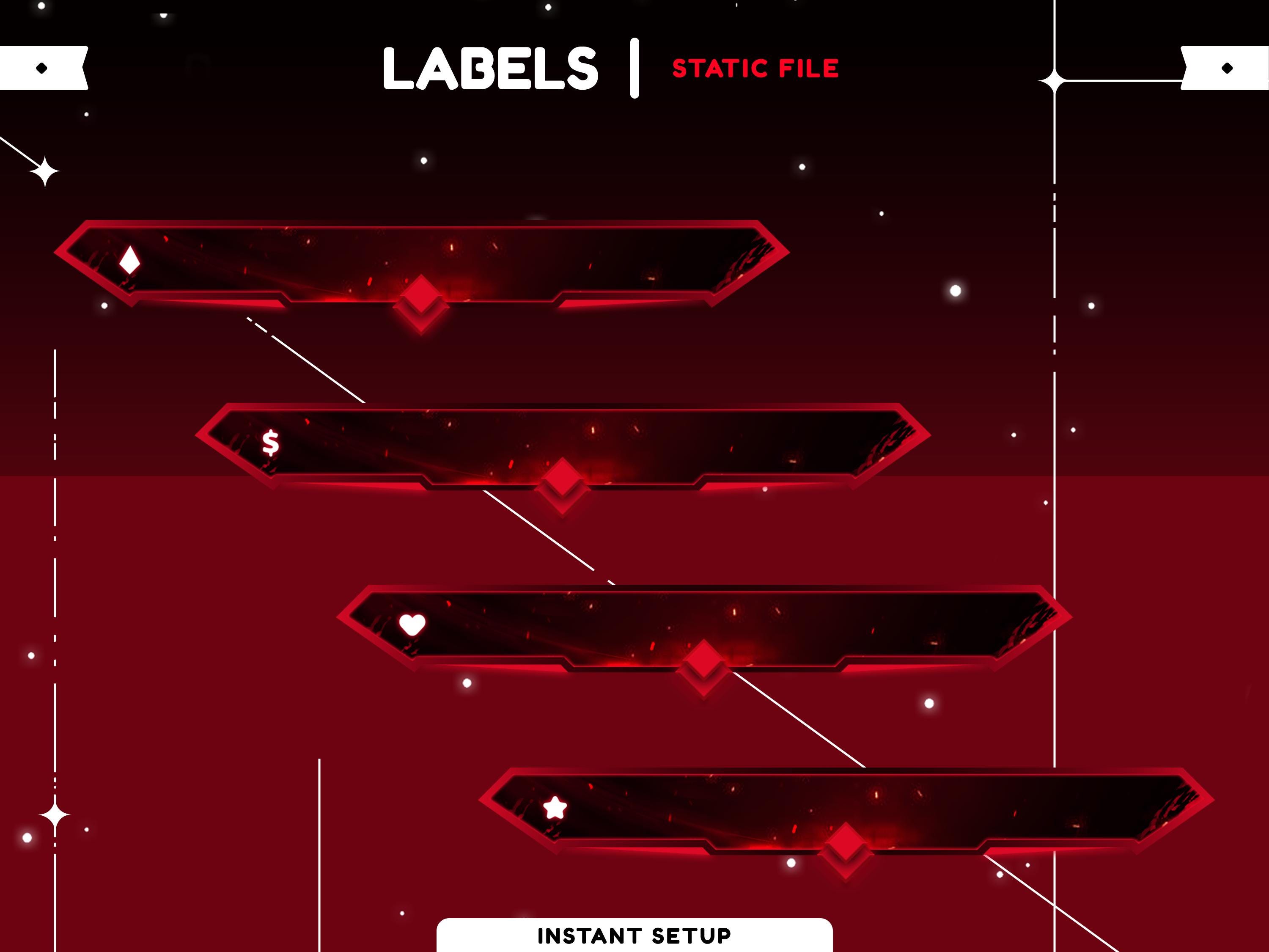 Blaze Blend Animiertes Stream Overlay Paket für Twitch, Youtube, Kick ...