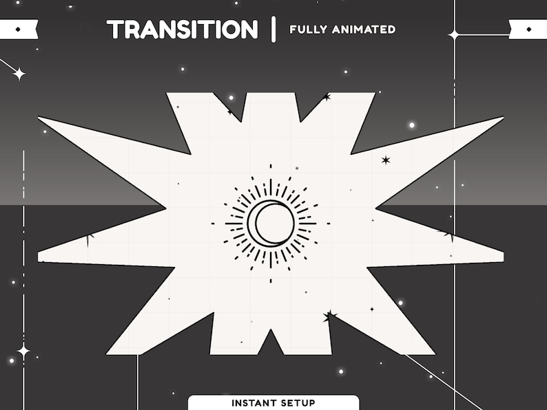 Celestial Ivory Animated Overlay Package, Celestial Theme, Minimalist ...