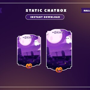 Cute Halloween Animated Overlay Package for Twitch, Youtube, Webcam ...
