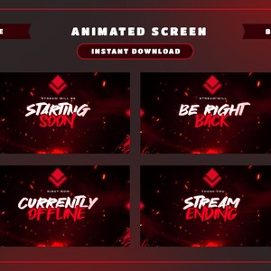 Blaze Blend Animated Stream Screen Overlay for Twitch, Kick, Youtube ...