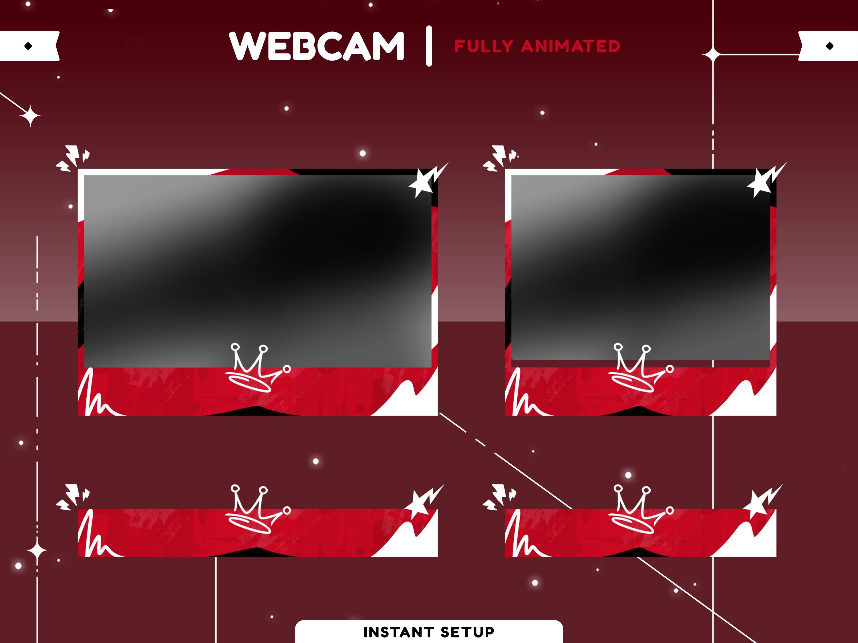 Roleplay Animated Stream Overlay Package for Twitch, Youtube, Kick, Red ...