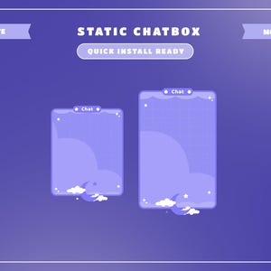 Blue Cute Moon Animated Overlay Package for Twitch,youtube, Overlay ...