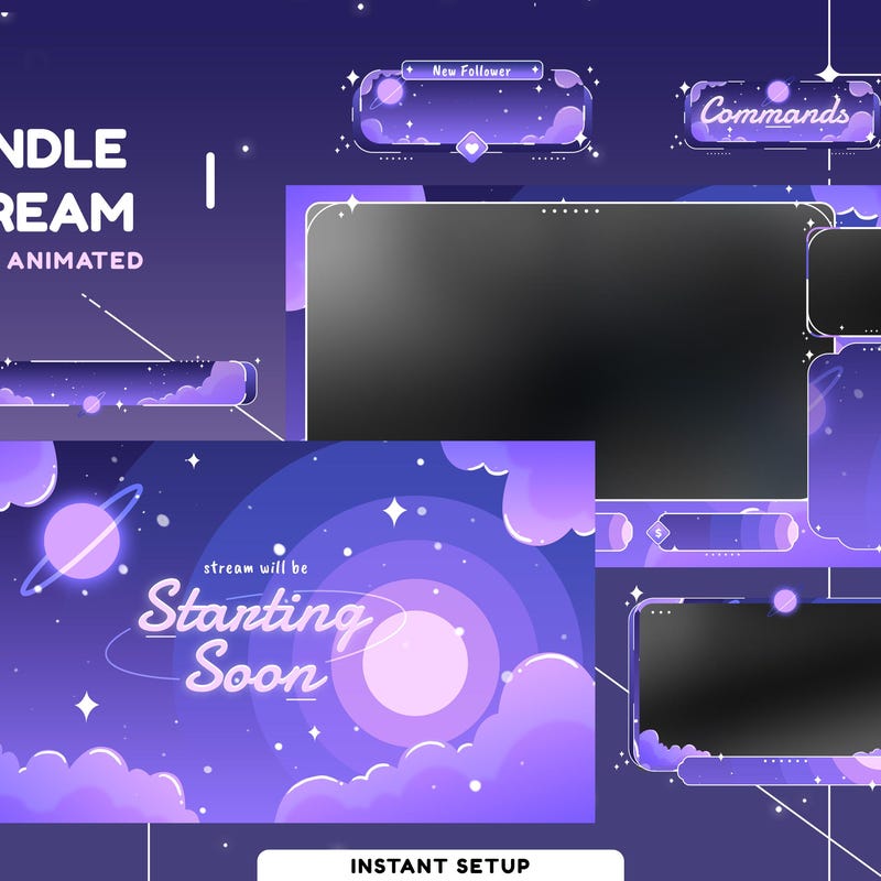 Space Kawaii Overlays - Etsy UK