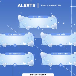 Love Sick Animated Stream Alert Package, Valentine Theme, Vtuber ...