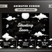 Night Skylight Animated Overlay Package Galaxy Theme Vtuber Overlay ...