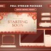 Night Skylight Animated Overlay Package Galaxy Theme Vtuber Overlay ...