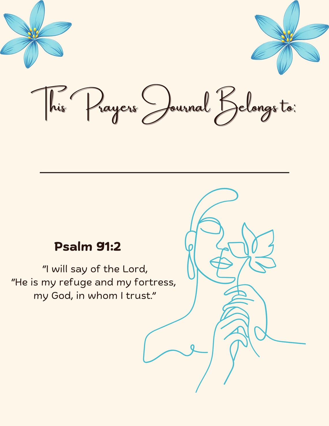 Prayers Journal Digital PDF | Printable Prayer Journal for Finding ...