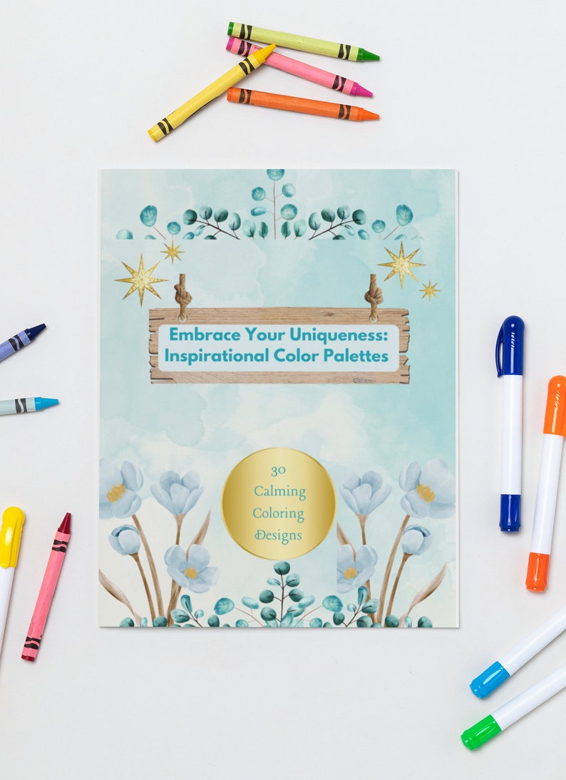 Printable Adult Coloring Book | Embrace Your Uniqueness: an ...
