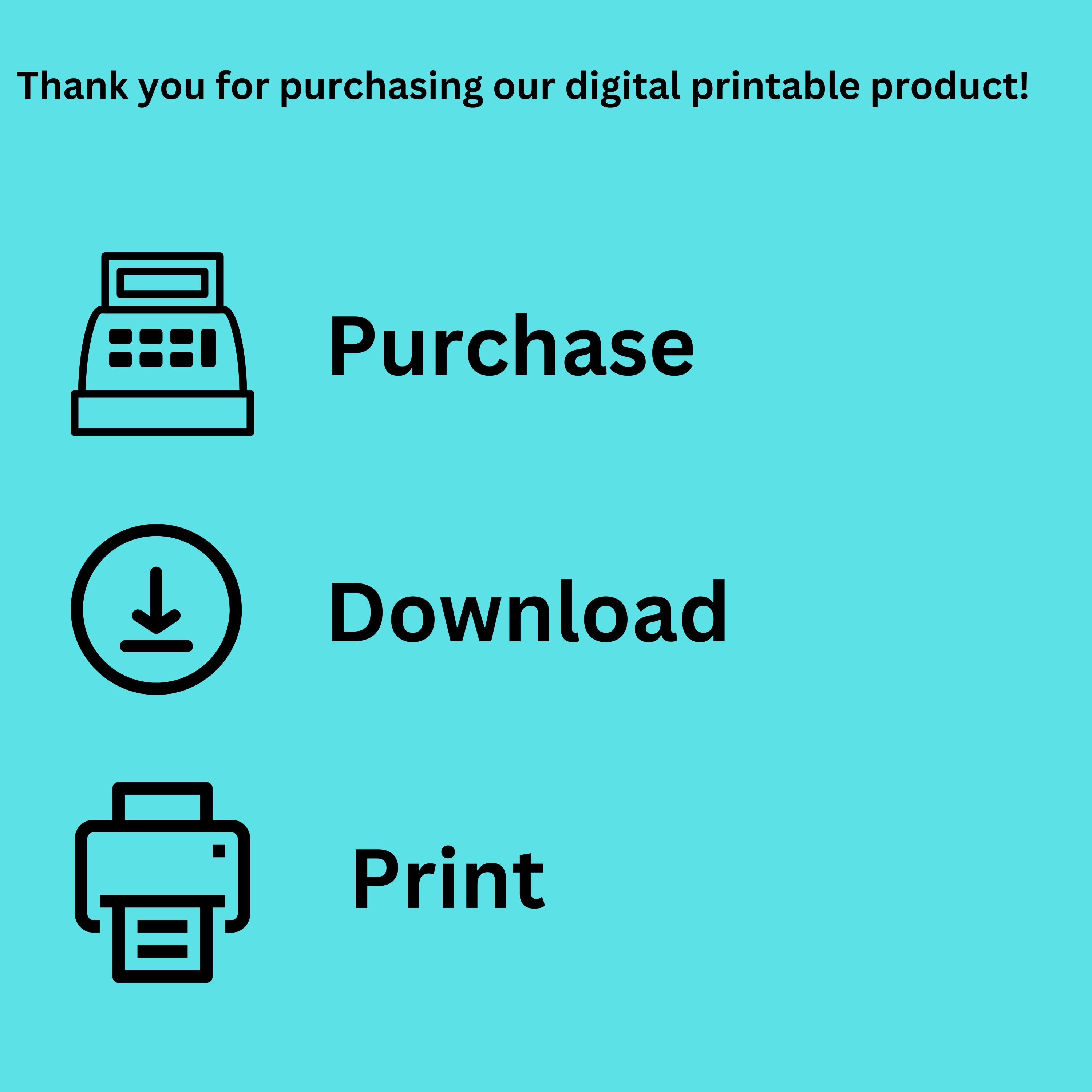 Printable PDF Duo: Chore Chart & Random Acts of Kindness Checklist ...
