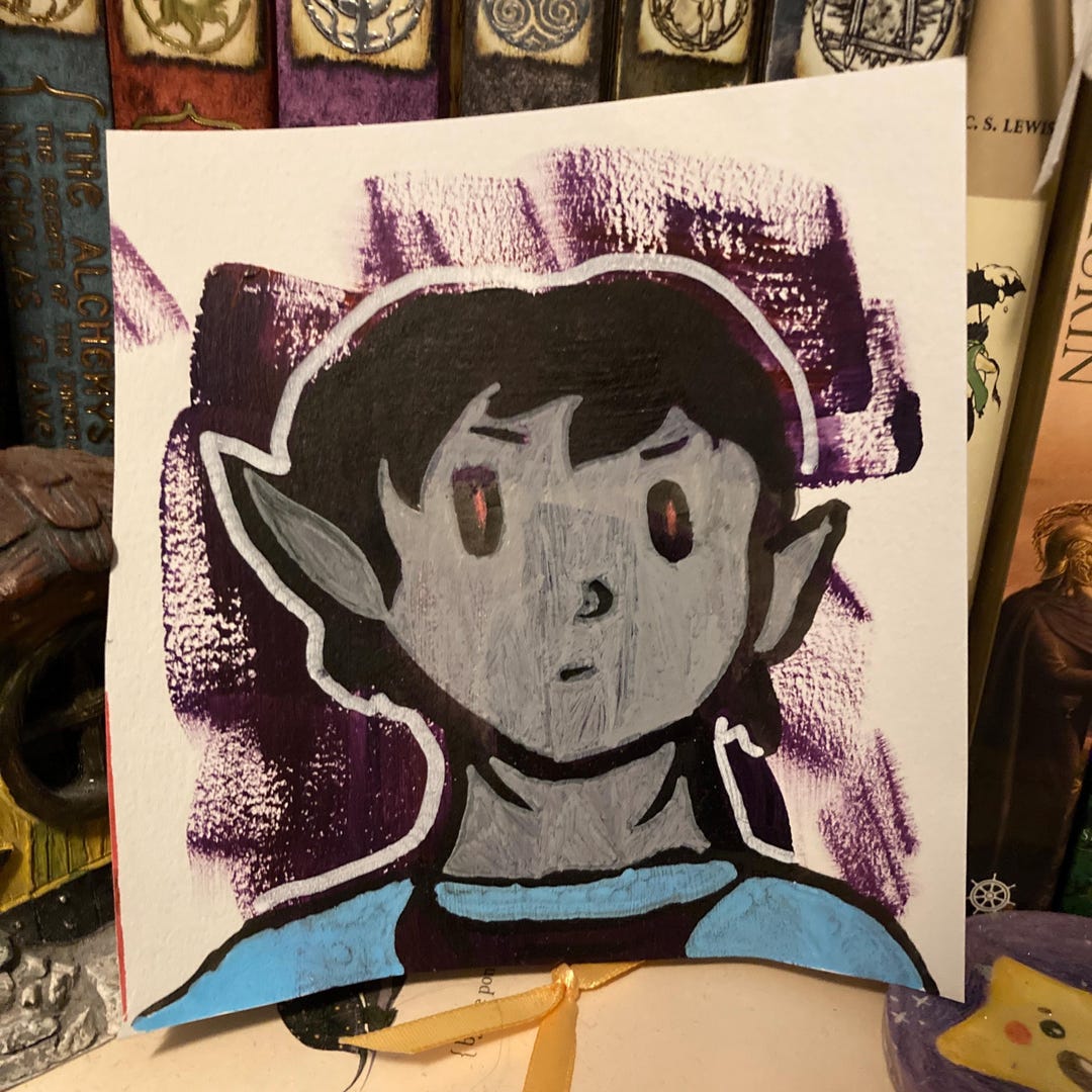 Dark Elf Ink Painting, Wizard Artwork, Metallic Gel Pen, Acrylic Paint ...