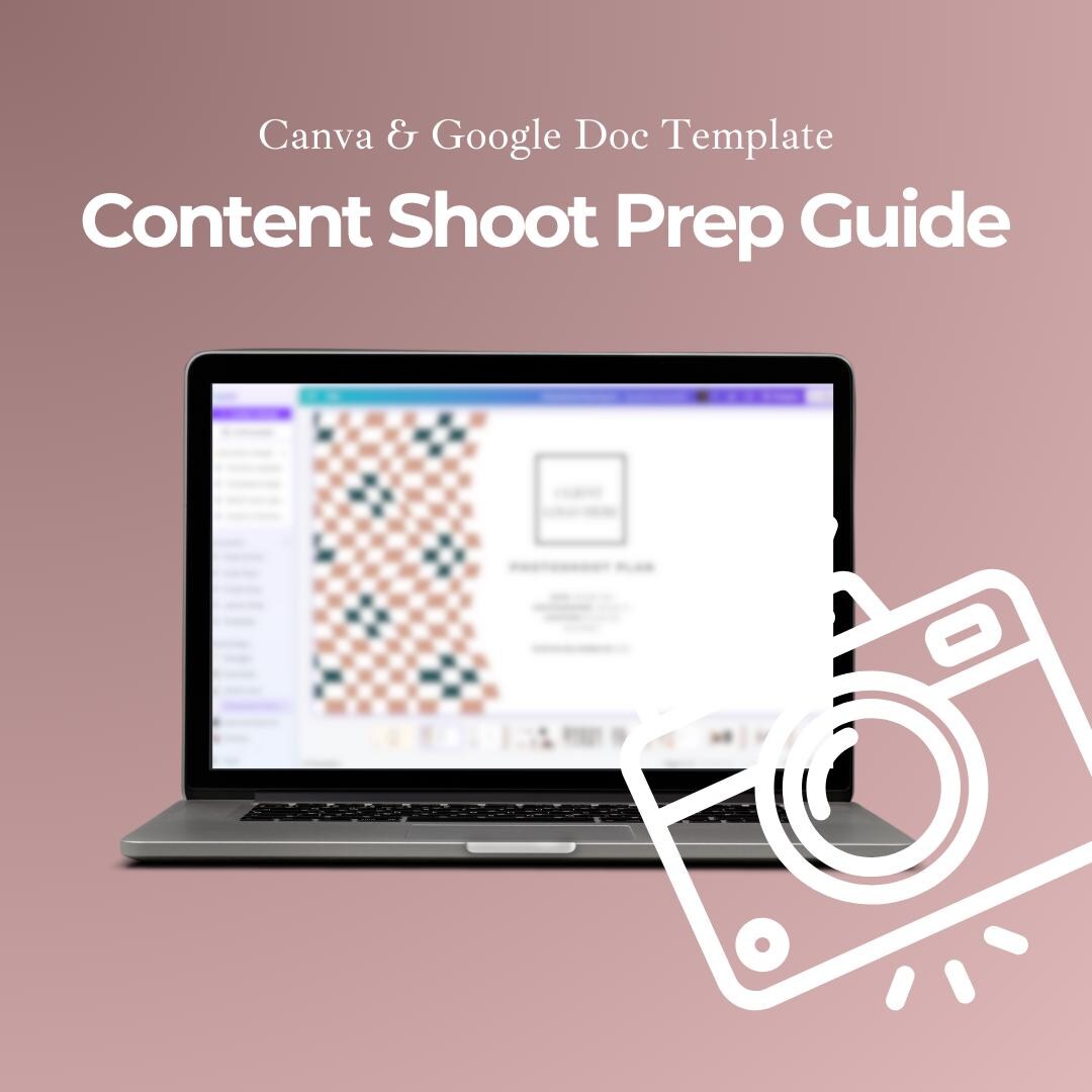 Content Shoot Prep Guide Template - Etsy