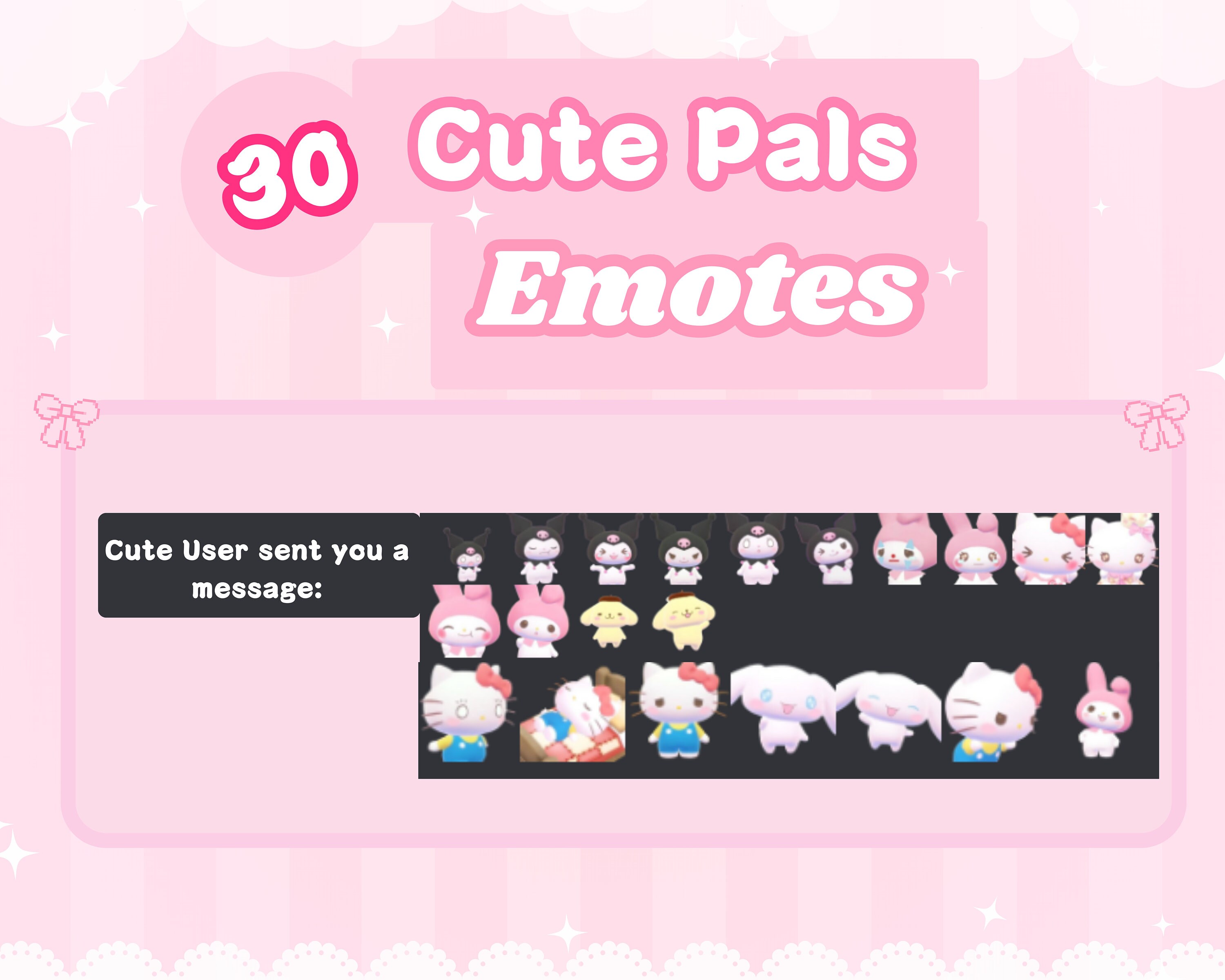 30 Cute Friends Emotes Pack for Discord and Twitch Cute & Kawaii Twitch ...
