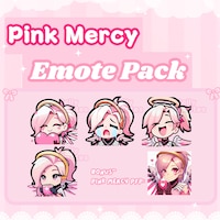 Animated Xmas Mercy Emote: Jingle Belle Chibi Twitch Emotes (digital ...