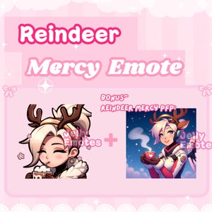 Reindeer Mercy Emote: Christmas Overwatch Twitch/discord (digital ...