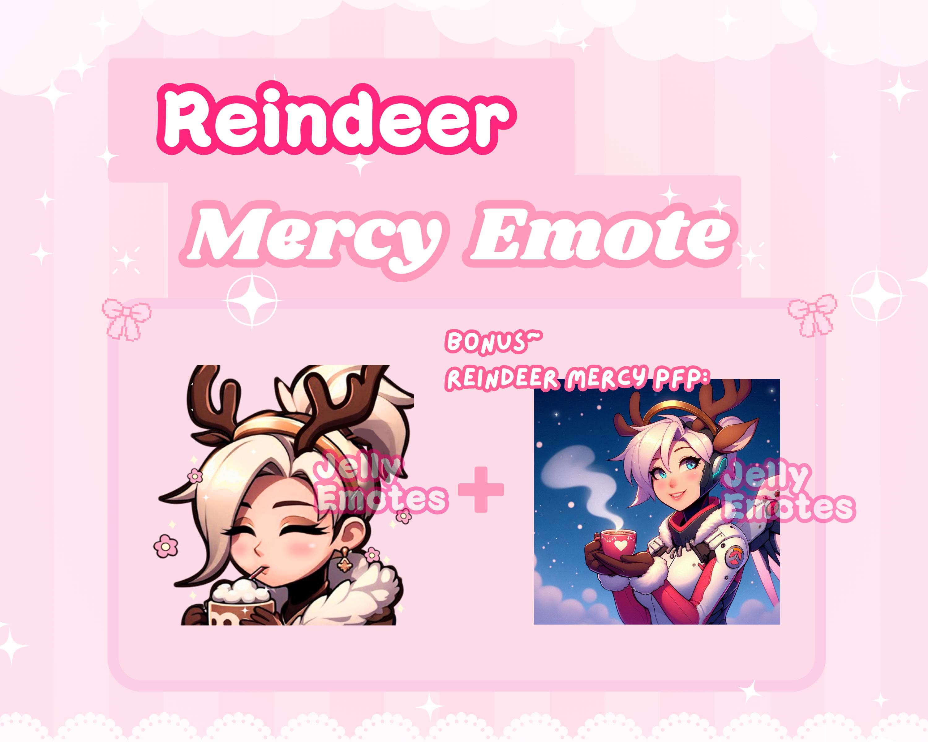 Reindeer Mercy Emote: Christmas Overwatch Twitch/discord (digital ...