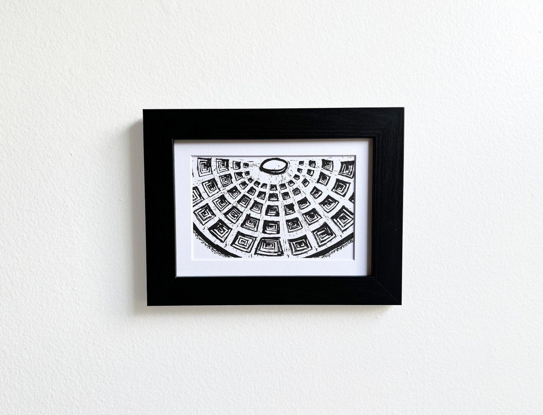 Pantheon Sketch, Rome, Italy, Architecture Sketch Art, Hand Drawing ...