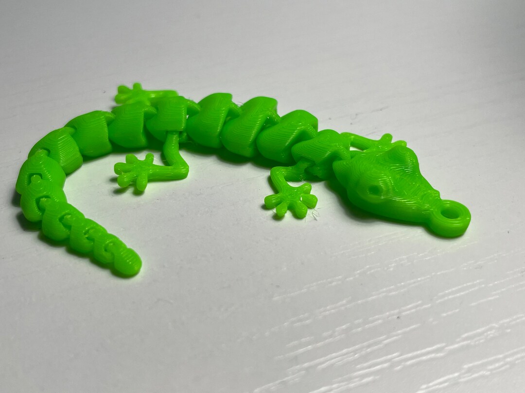 3d Printed Gecko Key Chain - Etsy