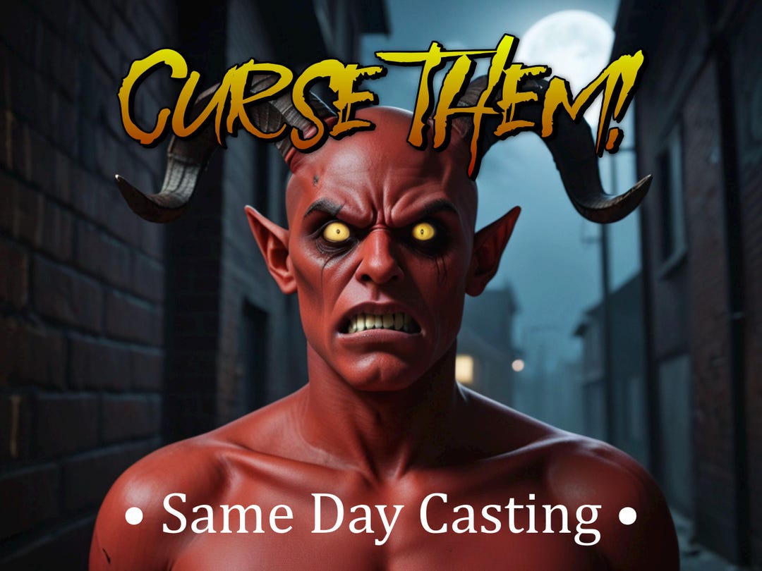 Curse Them - Hex Them - Punish Them - Black Magic - Etsy