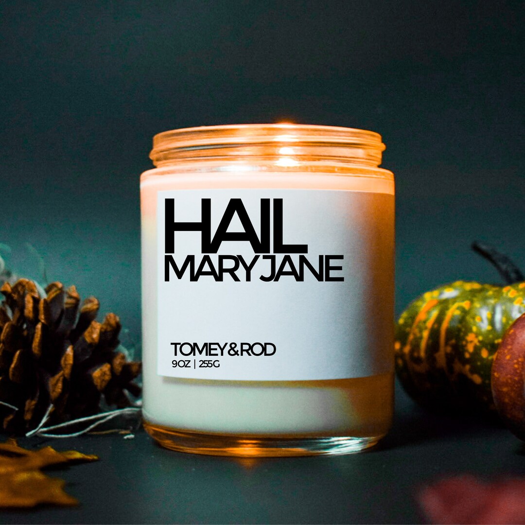 Hail Mary Jane Weed Candle Cannabis Candle New Home Gift Gift Weed ...