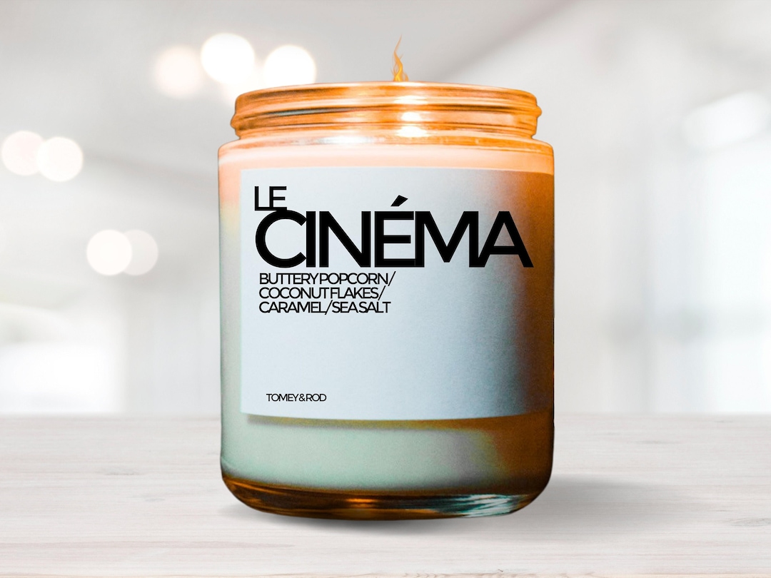 Movie Theater Decor, Movie Theater, Movie Candle, Popcorn Candle, Movie ...