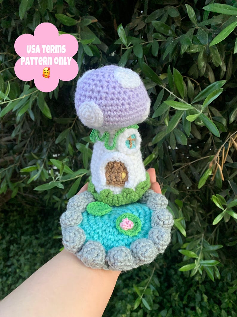 Crochet Mushroom House Pattern - Etsy