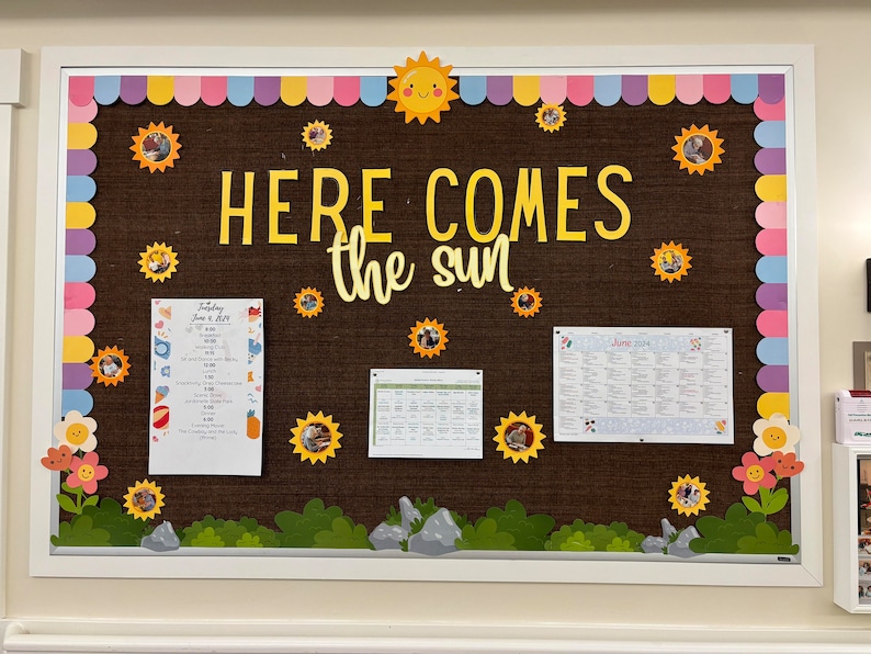 Summer Bulletin Board "here Comes the Sun" - Etsy