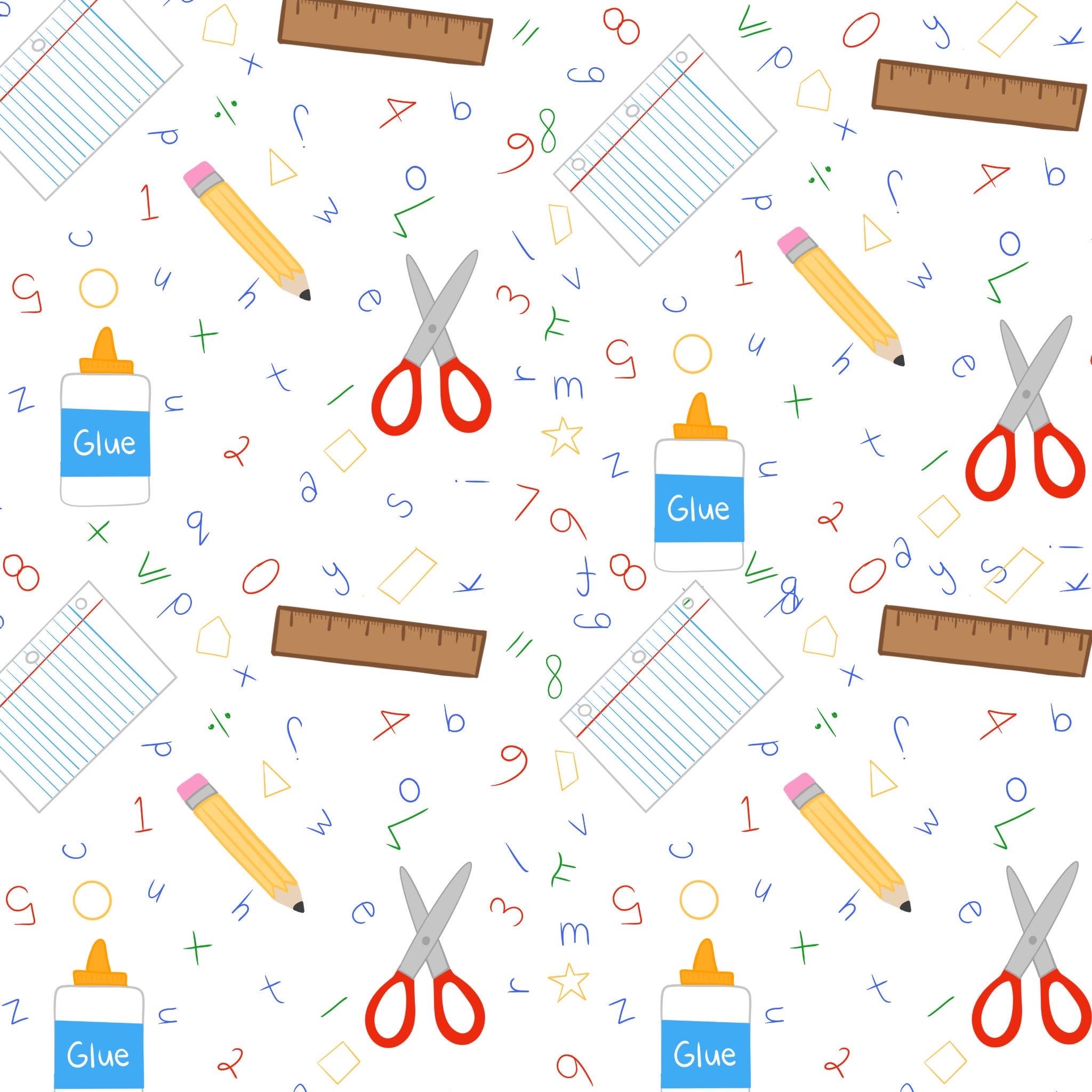 Back to School Seamless Pattern: Teacher Theme, Classroom Design ...