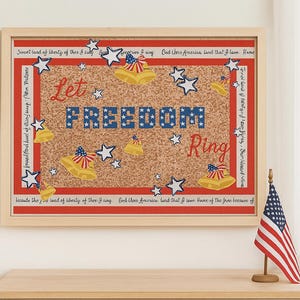 American Patriotic Bulletin Board Kit - Etsy
