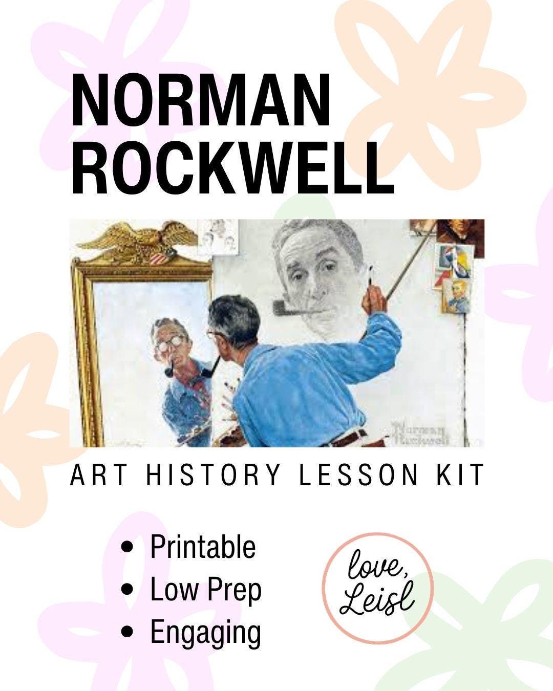 Norman Rockwell Art History Lesson Kit | Printable Classroom Guide (PDF ...