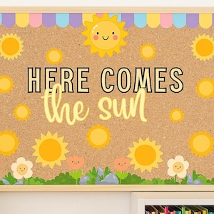 Summer Bulletin Board "here Comes the Sun" - Etsy