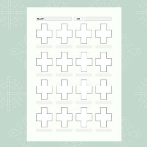 Color Swatch Chart Blank Color Chart Printable Color Swatch Template ...