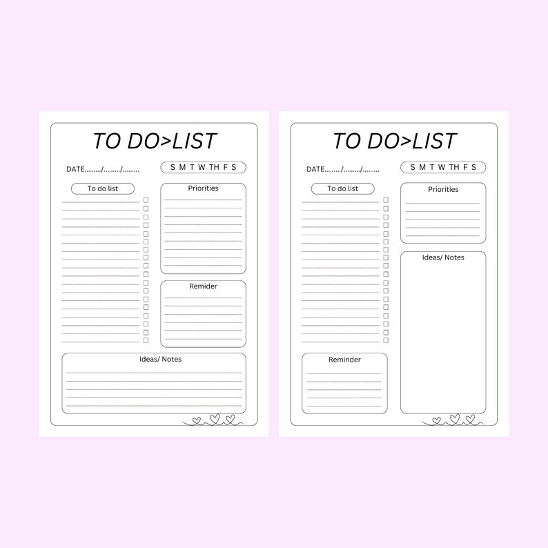 To Do List Planner Printable, Detailed Productivity Planner, Daily to ...