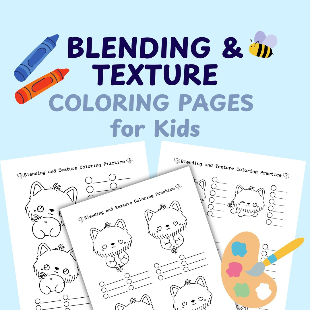 Coloring Practice Worksheets (PDF) – Cute Pages to Practice Blending ...