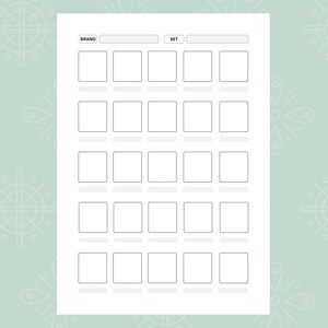 Color Swatch Chart Blank Color Chart Printable Color Swatch Template ...