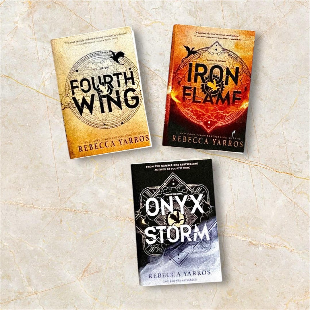 Fourth Wing Mini Book Magnets - Etsy