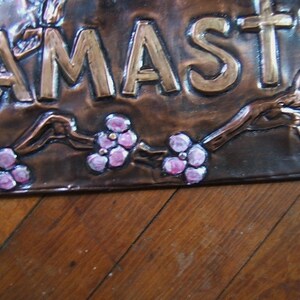 Cherry Blossum Namaste Plaque - Etsy