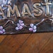 Cherry Blossum Namaste Plaque - Etsy