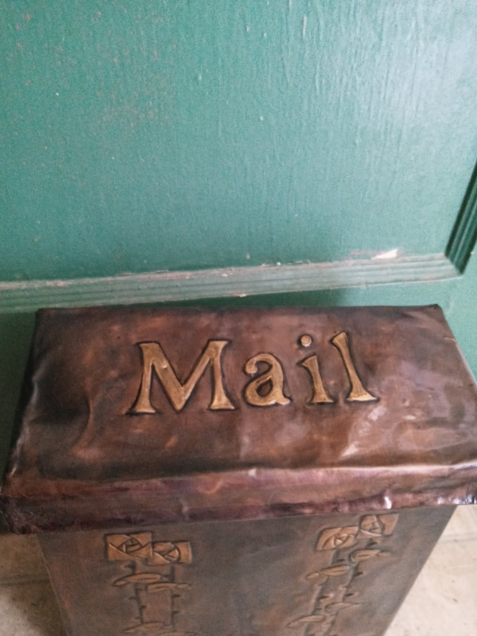 Double Hurd Rose Copper Embossed Mailbox - Etsy