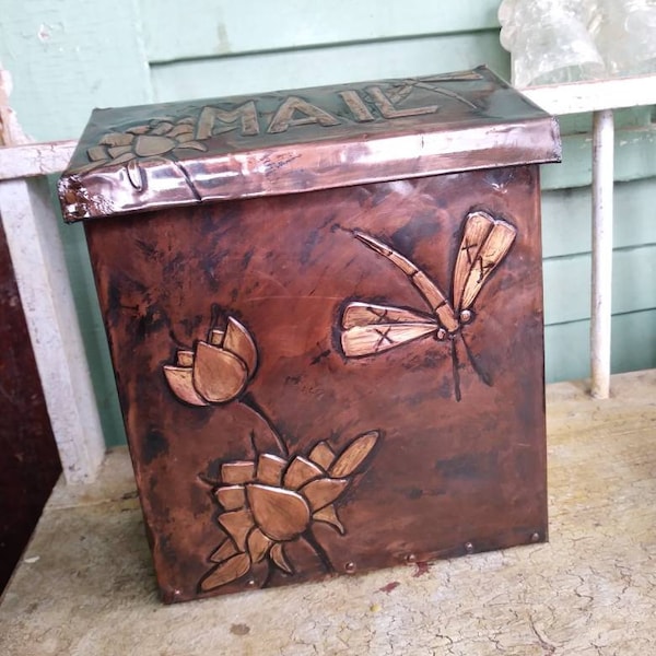 Copper Mailbox - Etsy