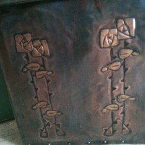 Double Hurd Rose Copper Embossed Mailbox - Etsy