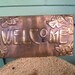 Brass Ginkgo Welcome Sign - Etsy