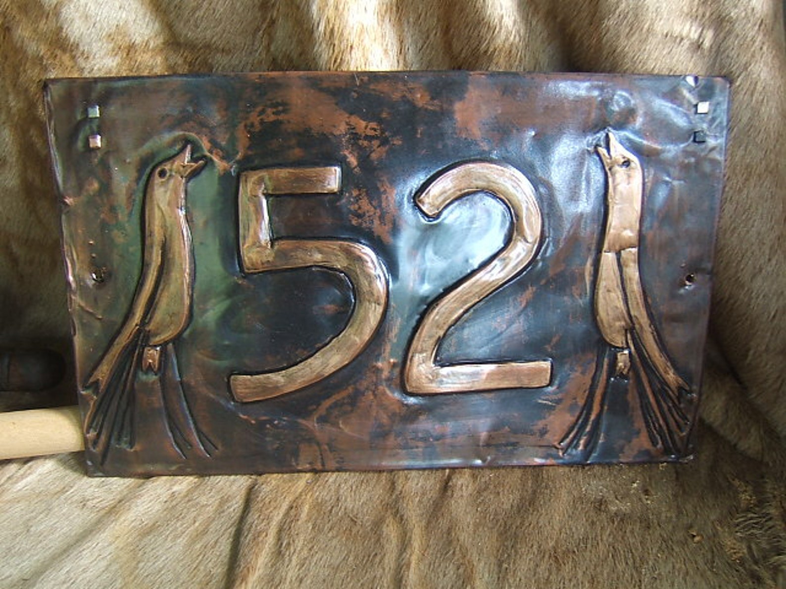 Craftsman Style Bird House Number Plaque - Etsy