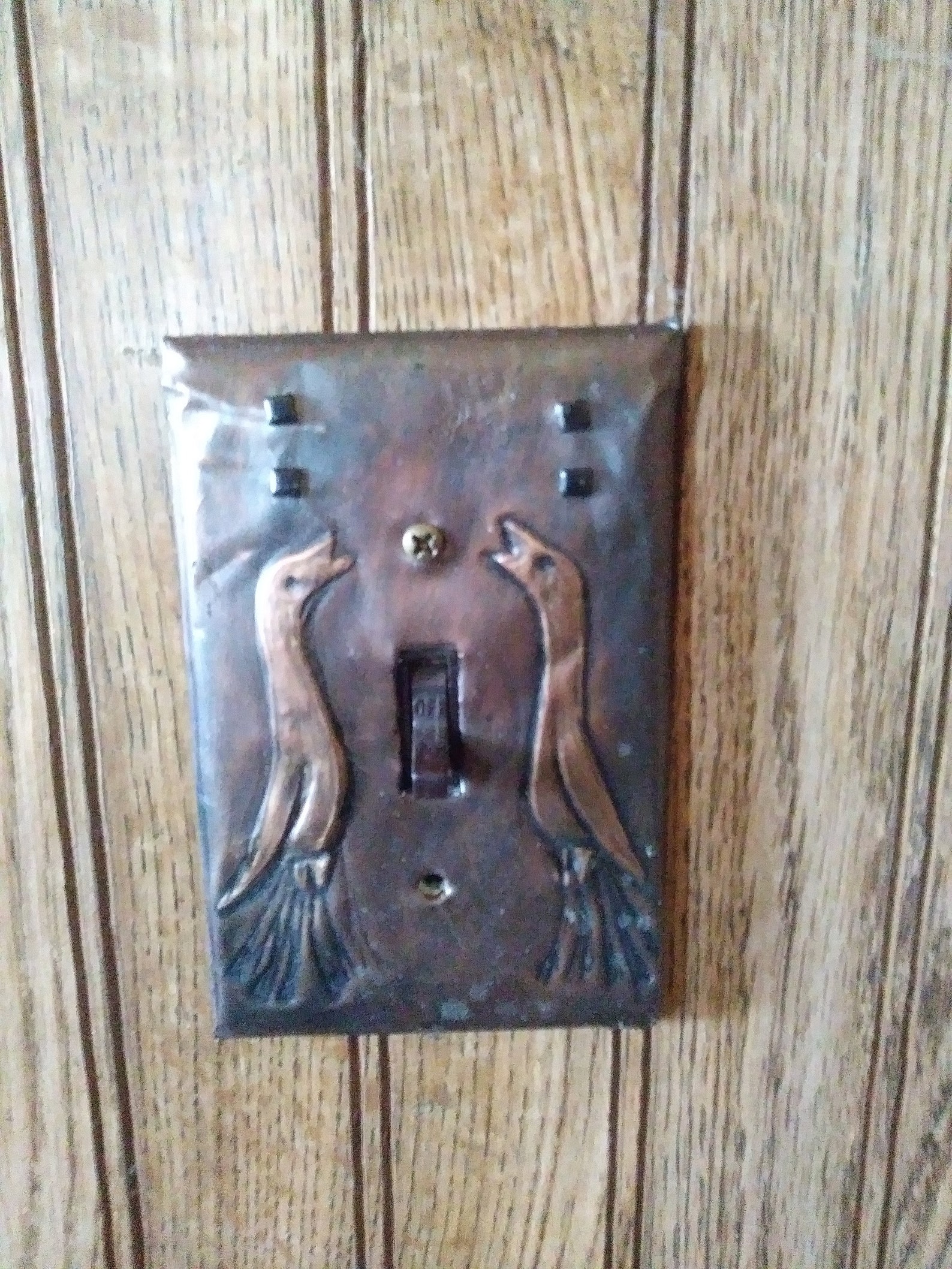 Pr of Craftsman Style Bird Switchplates - Etsy