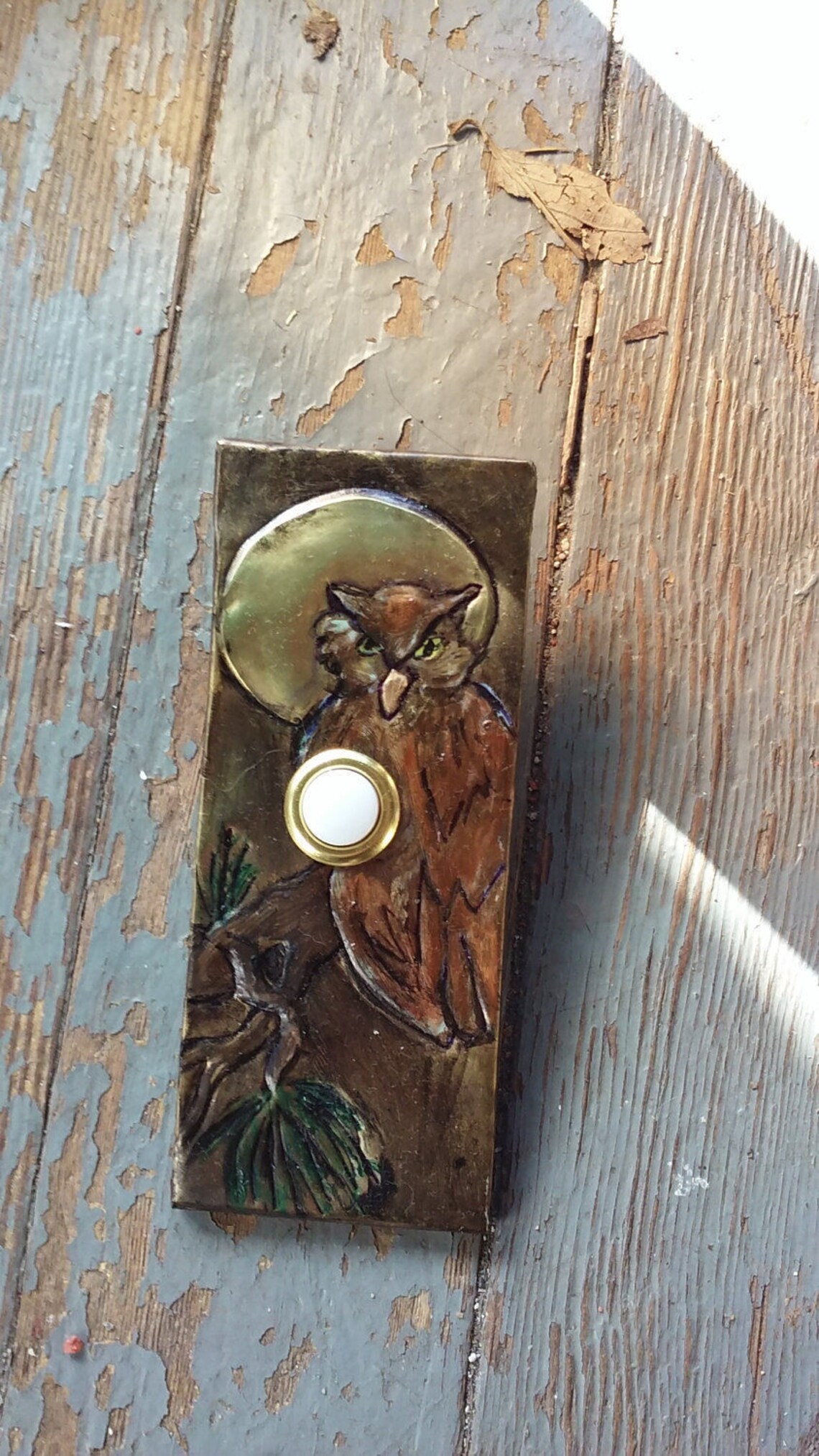 Owl in Moonlight Doorbell | Etsy